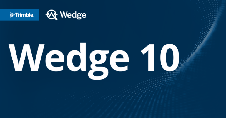 Agora disponível: Wedge 10 - Trimble Wedge